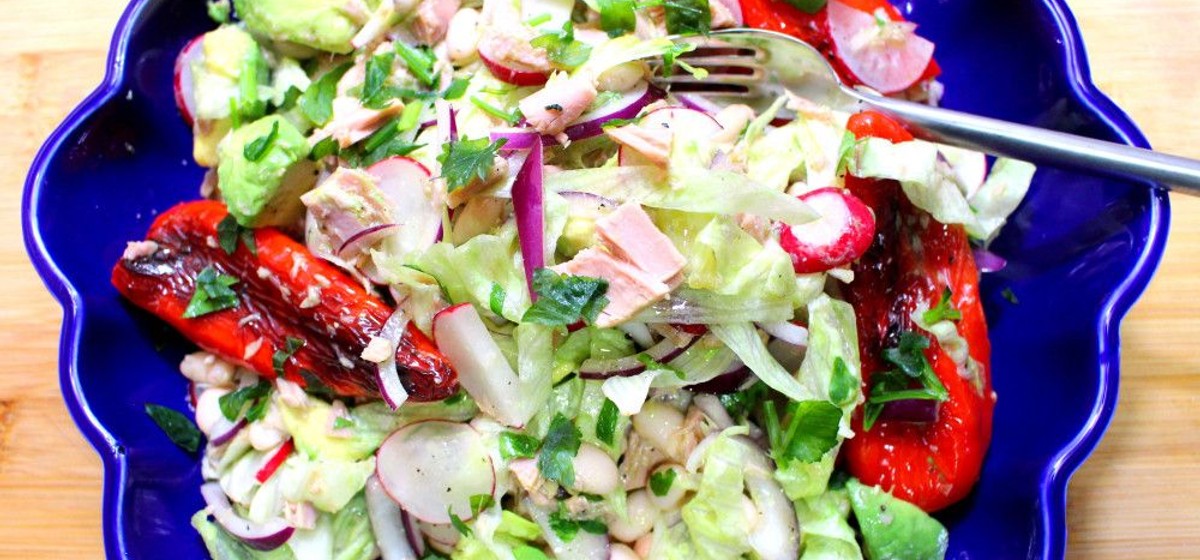 Avocado Radish And Roasted Red Pepper Tuna Salad Recipe Sidechef