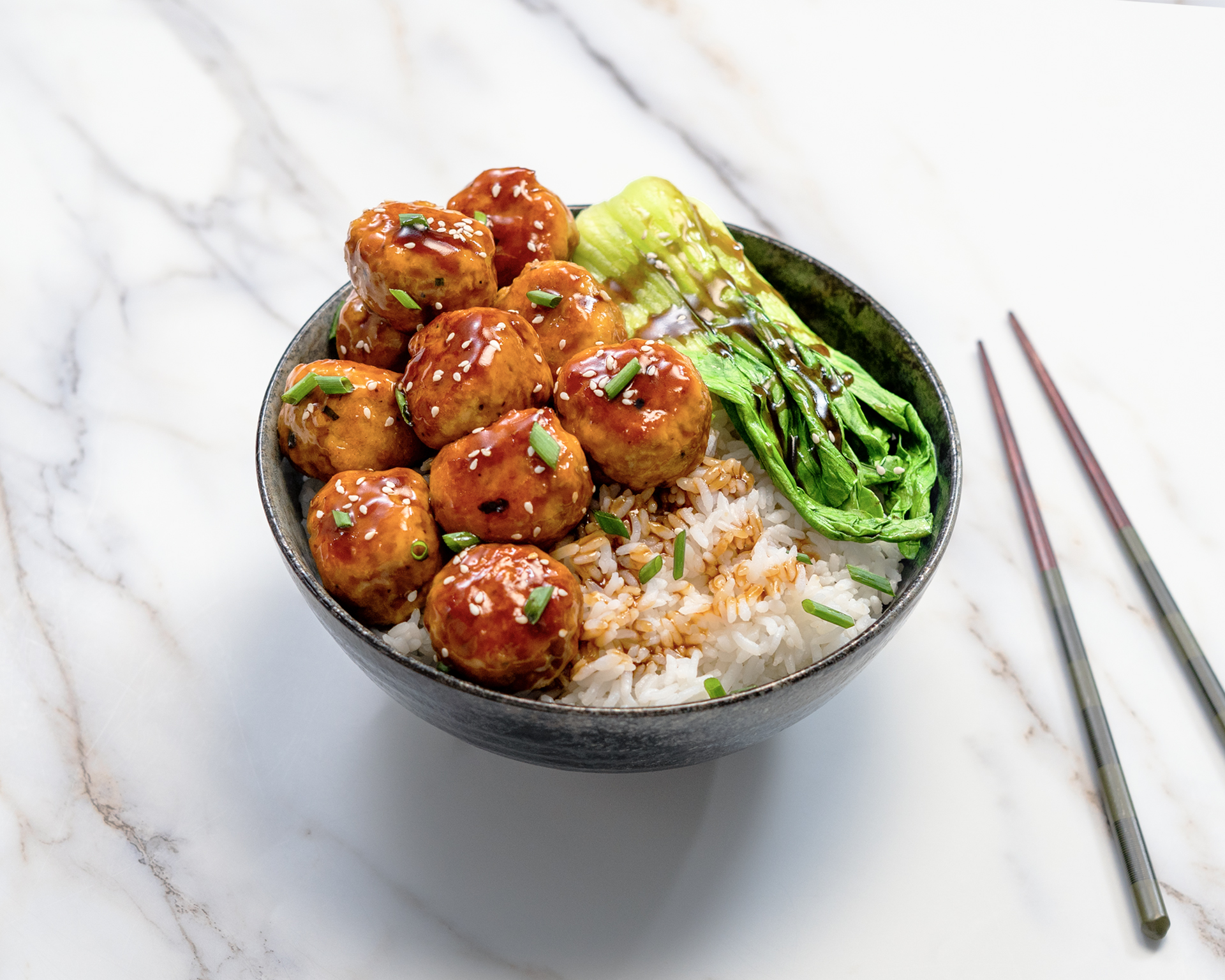 Teriyaki Chicken Meatballs Recipe | SideChef