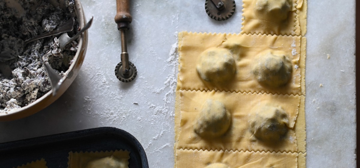 Mushroom Ravioli in Bone Marrow Butter Recipe | SideChef