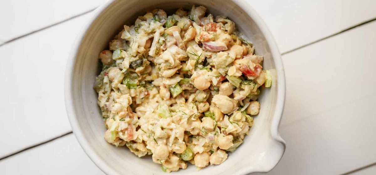 Mashed Chickpea Salad Recipe | SideChef