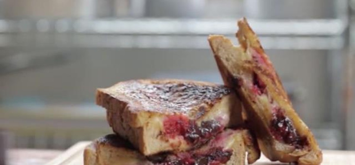 Raspberry & Dark Chocolate Grilled Cheese Recipe | SideChef