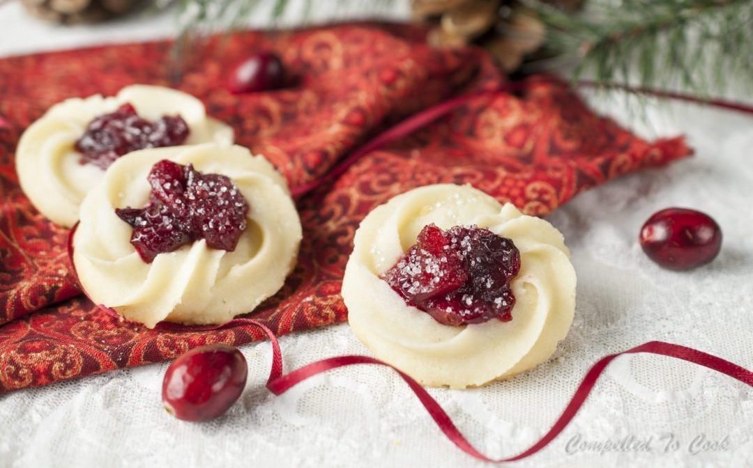 Roasted Cranberry Whipped Shortbread Recipe | SideChef