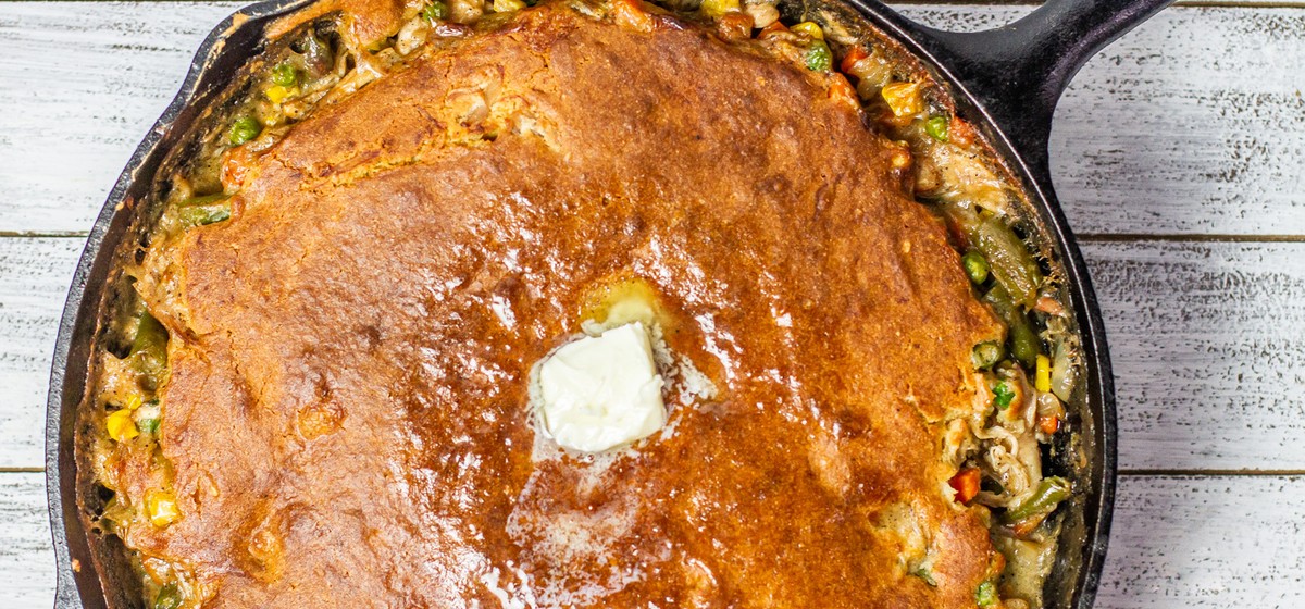 Cast Iron Cornbread Chicken Pot Pie Recipe | SideChef