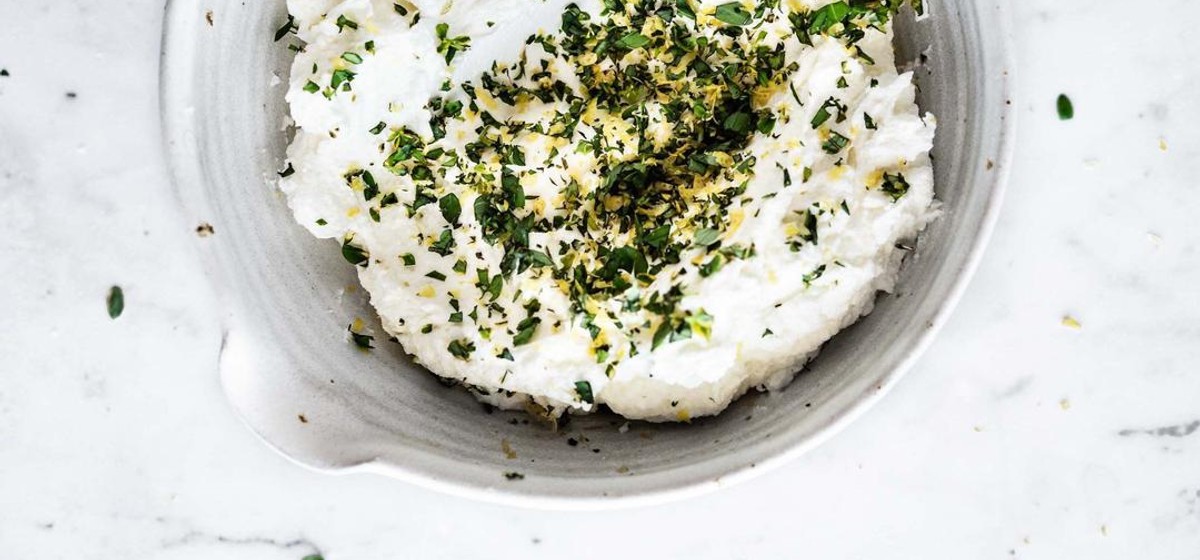 Shaved Cucumber Lemon Herb Labneh Toast Recipe | SideChef