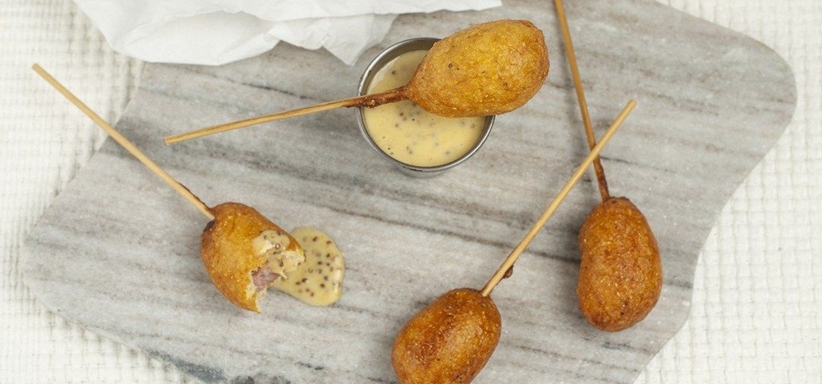 Mini Corndogs with Creamy Honey Mustard Recipe | SideChef