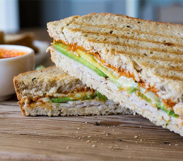 Harissa Avocado and Turkey Panini Recipe | SideChef