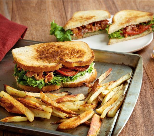 Swanky BLT with Oven-Roasted French Fries Recipe | SideChef