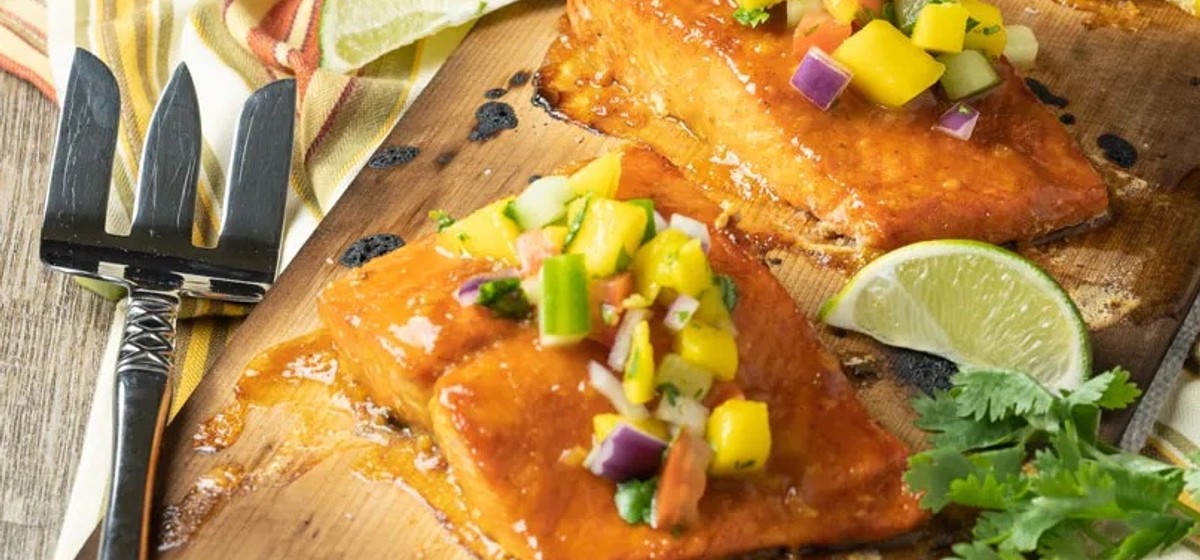 Mango Chipotle Glazed Salmon Recipe | SideChef