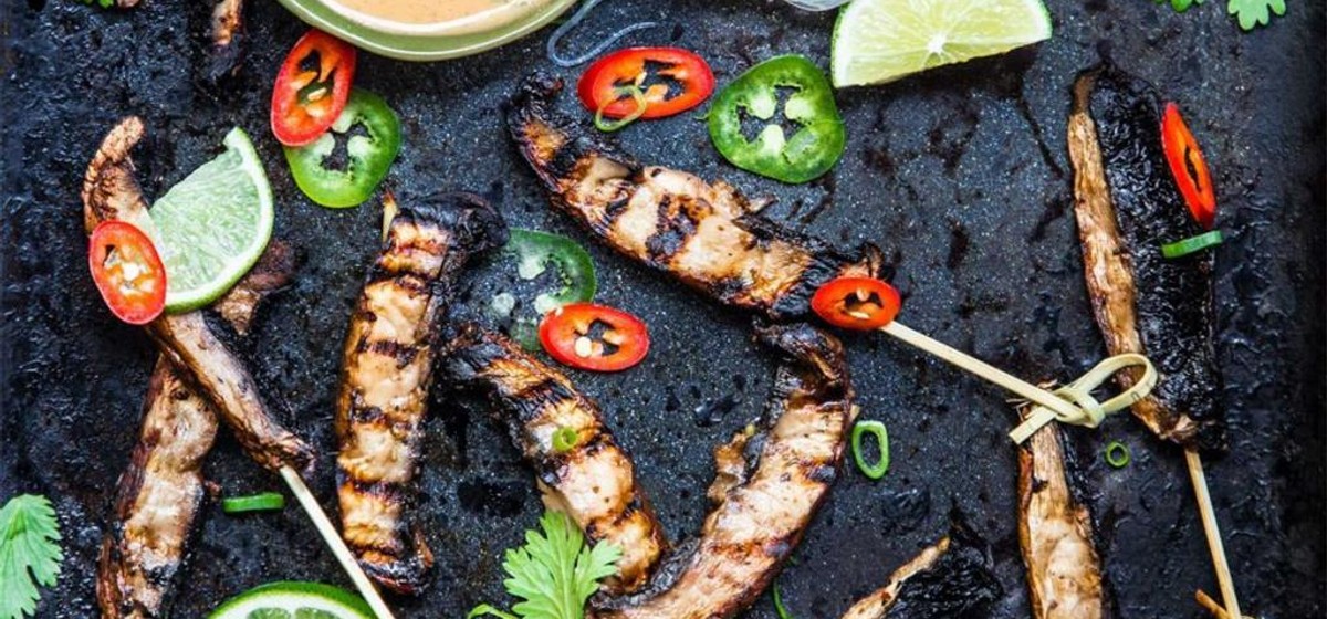 Vegan Mushroom Satay Skewers Recipe | SideChef