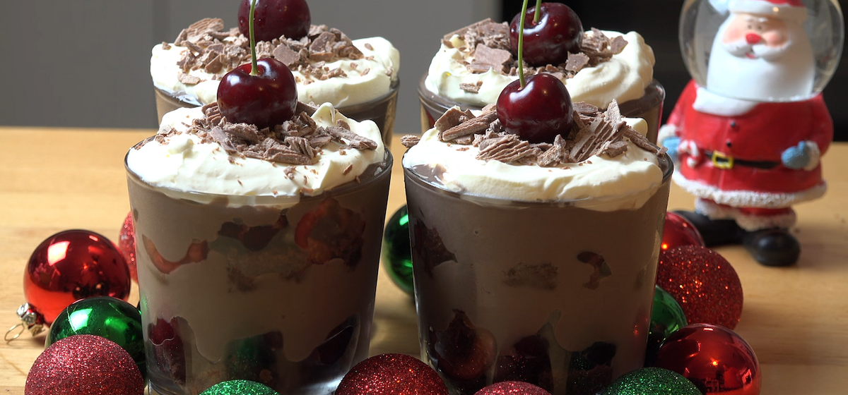 Cheater's Chocolate Cherry Trifles Recipe | SideChef