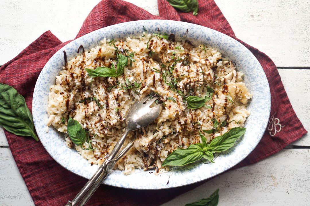 Roasted Balsamic Chicken Risotto Recipe | SideChef