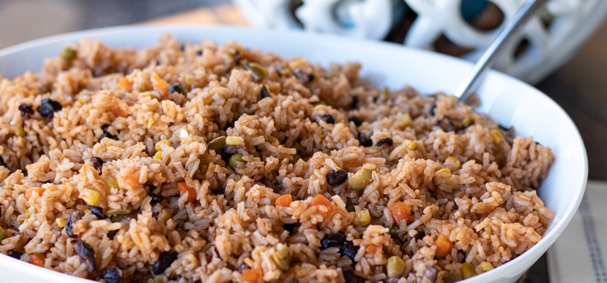 Latin Bean Vegetable Rice Recipe | SideChef