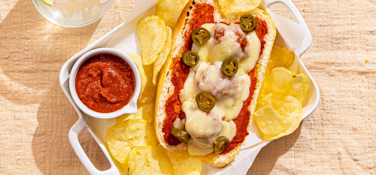 Garlic Jalapeño Vegetarian Meatball Sub Recipe | SideChef