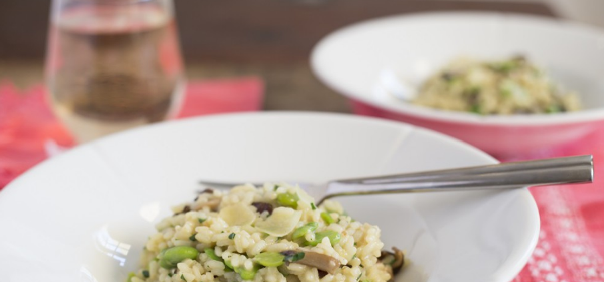 Fava Bean and Mushroom Risotto Recipe | SideChef