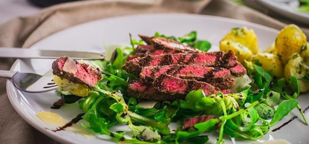 Italian Beef Tagliata with Parmesan Cheese & Balsamic Glaze Recipe ...