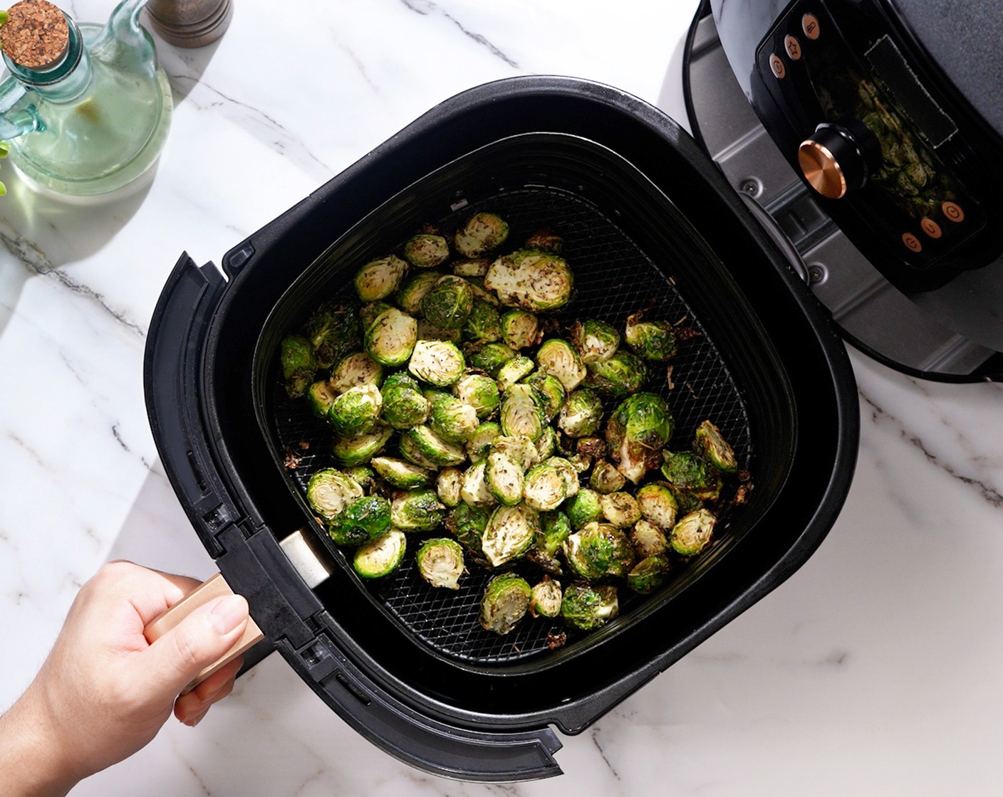 Crispy Parmesan Air Fryer Brussels Sprouts Recipe Sidechef