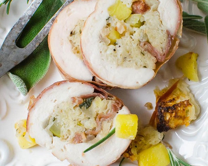 Parmesan Apple Stuffed Turkey Tenderloin Recipe | SideChef