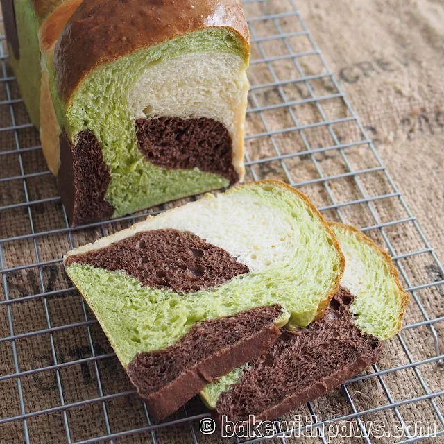Pandan Chocolate Milk Loaf Recipe | SideChef