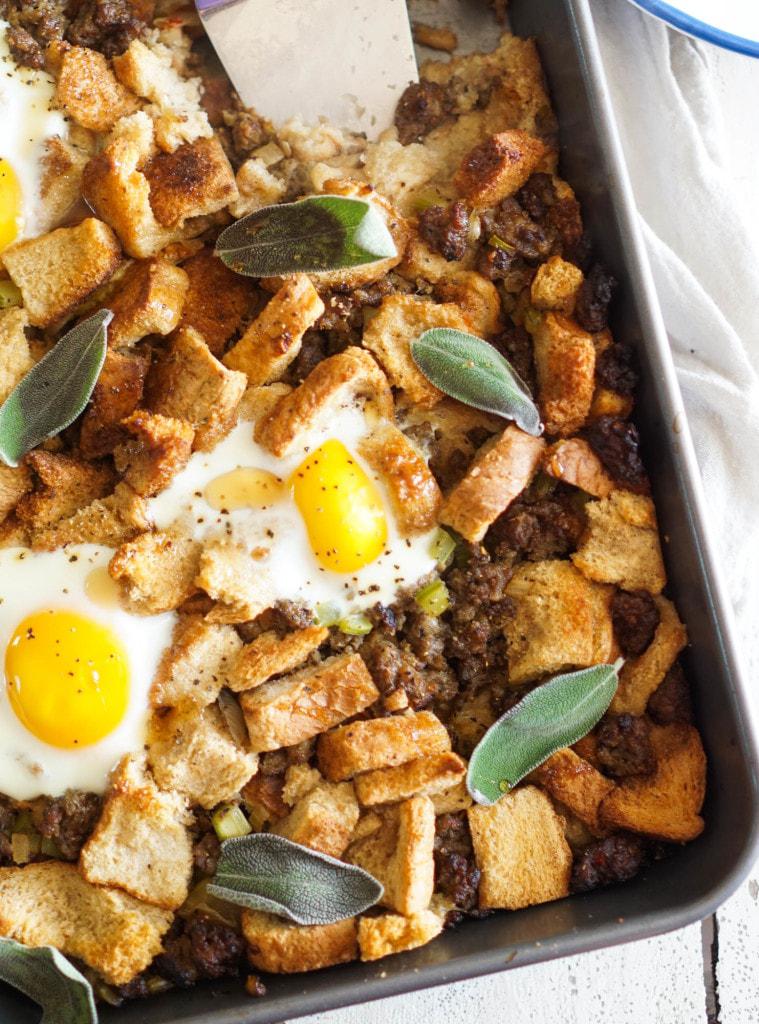Maple Breakfast Stuffing with Sausage Recipe | SideChef