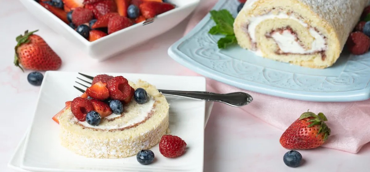 Raspberry Cream Roll Recipe | SideChef