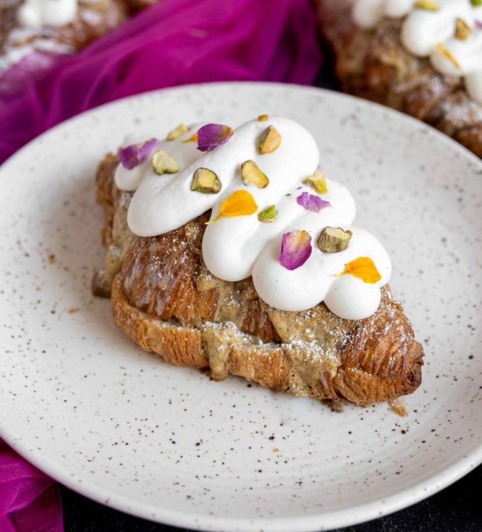 Pistachio Rose Cardamom Croissants Recipe | SideChef