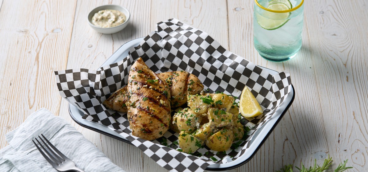 Sally's Grilled Chicken and Potato Salad Recipe | SideChef