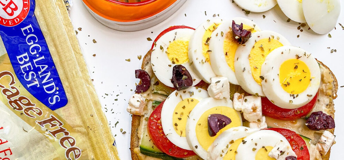 Greek Toast with Hard-Cooked Peeled Eggs Recipe | SideChef