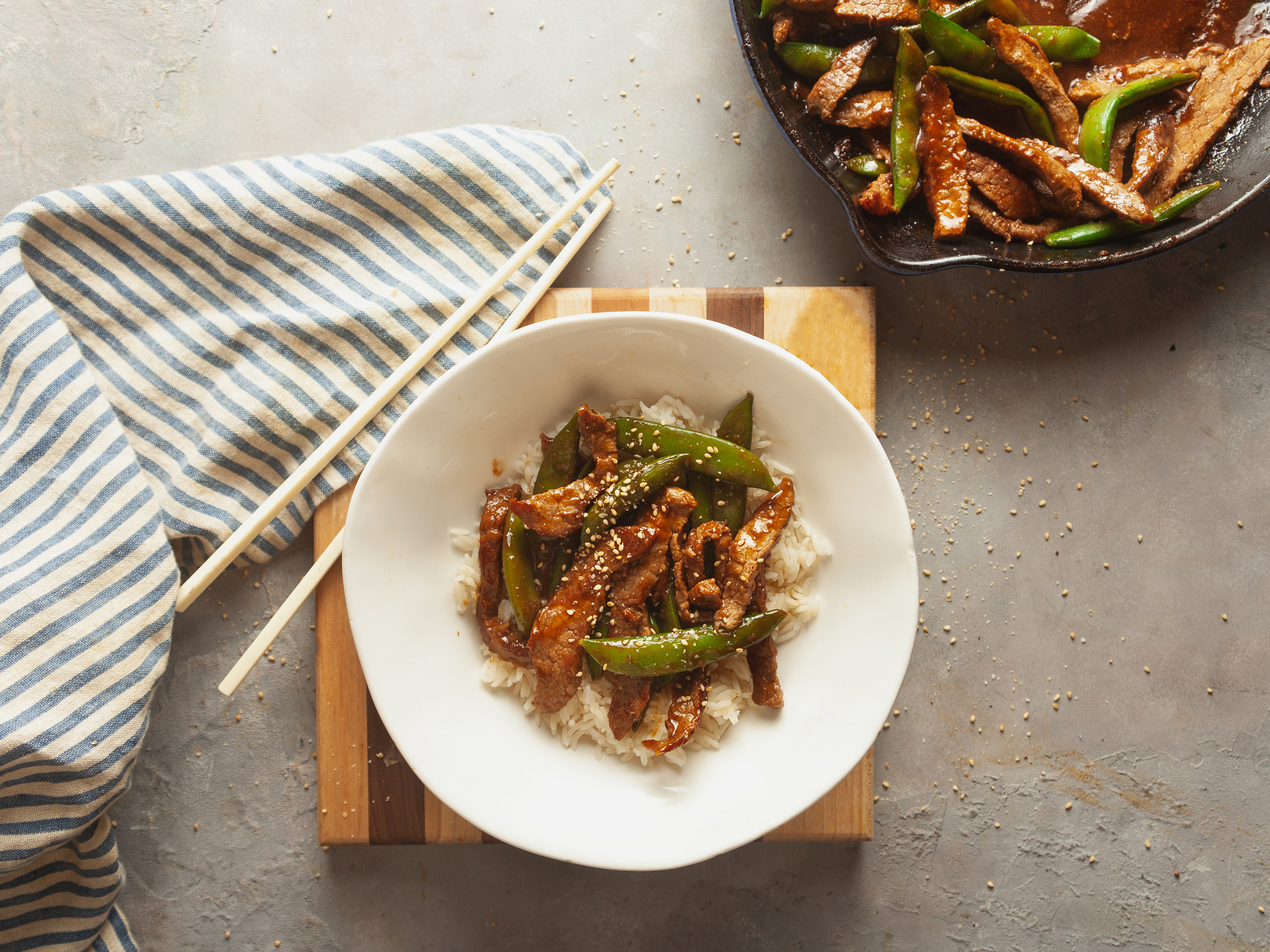 Sesame Ginger Beef Stir Fry Recipe | SideChef