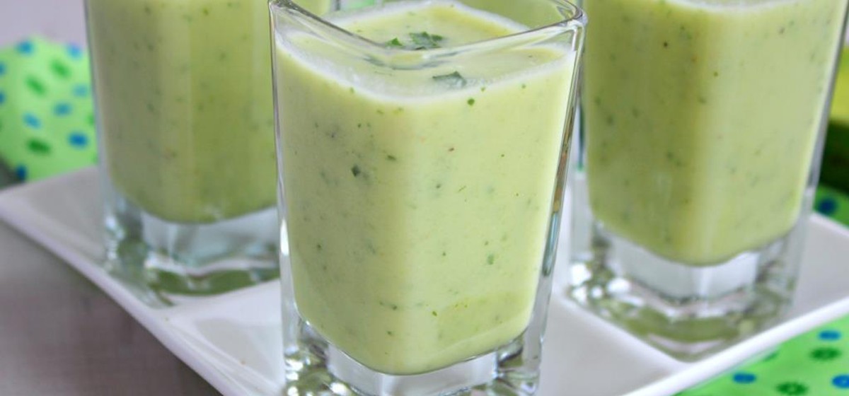 Chilled Avocado and Cucumber Soup Shooter Recipe | SideChef