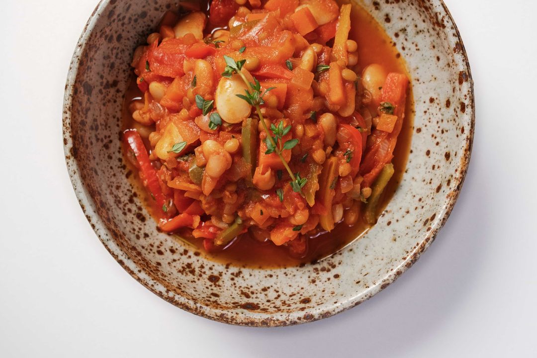 Mixed Bean and Pepper Ragu Recipe | SideChef