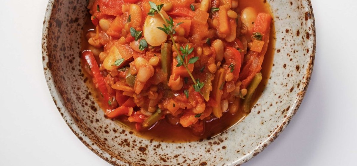 Mixed Bean and Pepper Ragu Recipe | SideChef