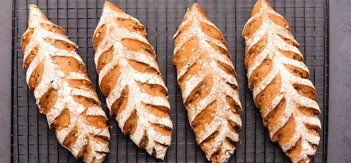 Whole Wheat Loaf with Walnuts and Pumpkin Seeds Recipe | SideChef
