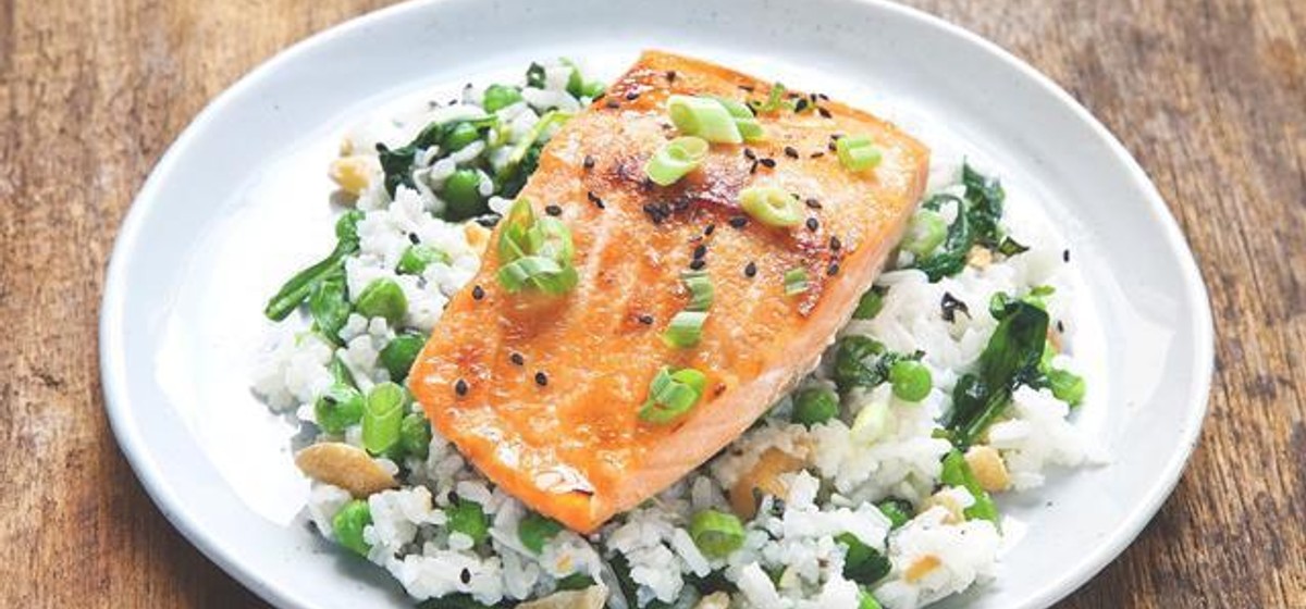 Miso Salmon with Coconut Basmati Rice Recipe | SideChef