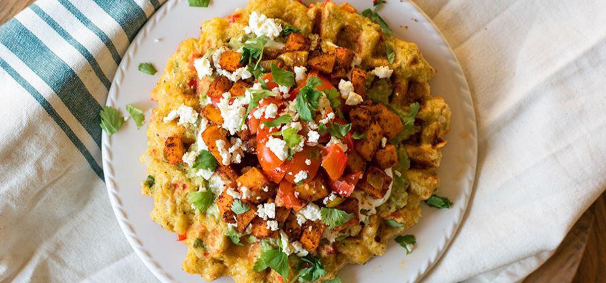 Spiced Sweet Potato Waffle Tostada Recipe | SideChef