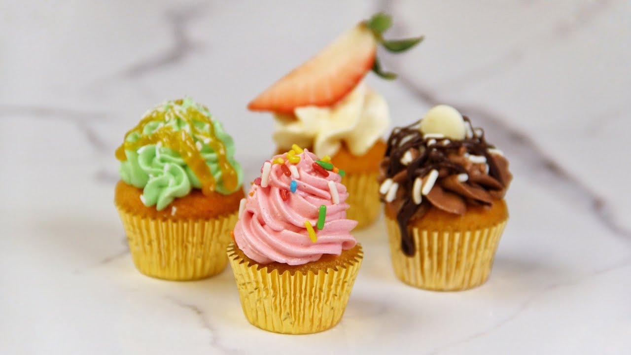 4 Flavors 1 Mini Cupcakes Recipe | SideChef