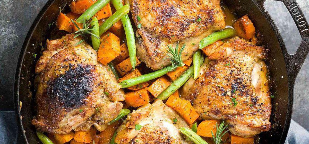 One Pan Chicken with Maple Mustard Sauce Recipe | SideChef