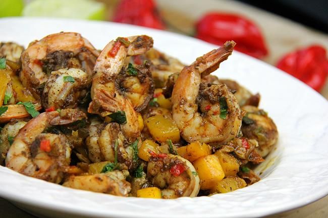 Blazing Jamaican Peppered Shrimp