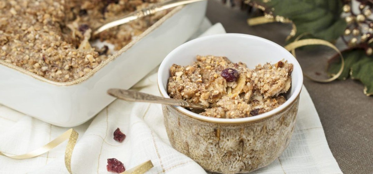 Baked Apple Cranberry Oatmeal Recipe | SideChef