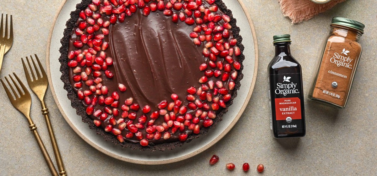 Chocolate Pomegranate Tart Recipe | SideChef