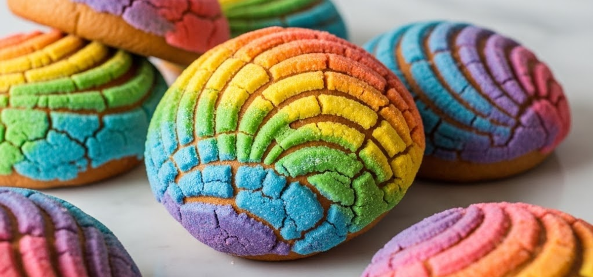 Rainbow Conchas (Colorful Mexican Pan Dulce) Recipe | SideChef