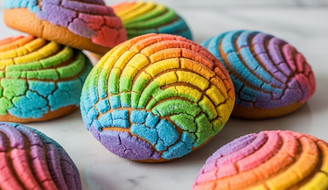 Rainbow Conchas (Colorful Mexican Pan Dulce) Recipe | SideChef