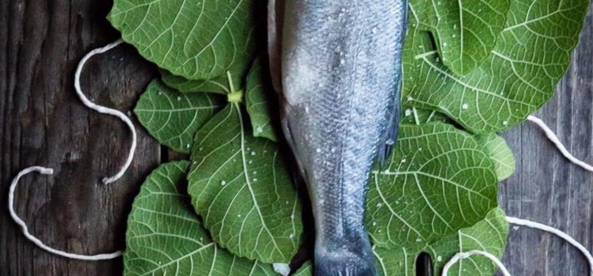 Fig Leaf Wrapped Grilled Fish Recipe | SideChef