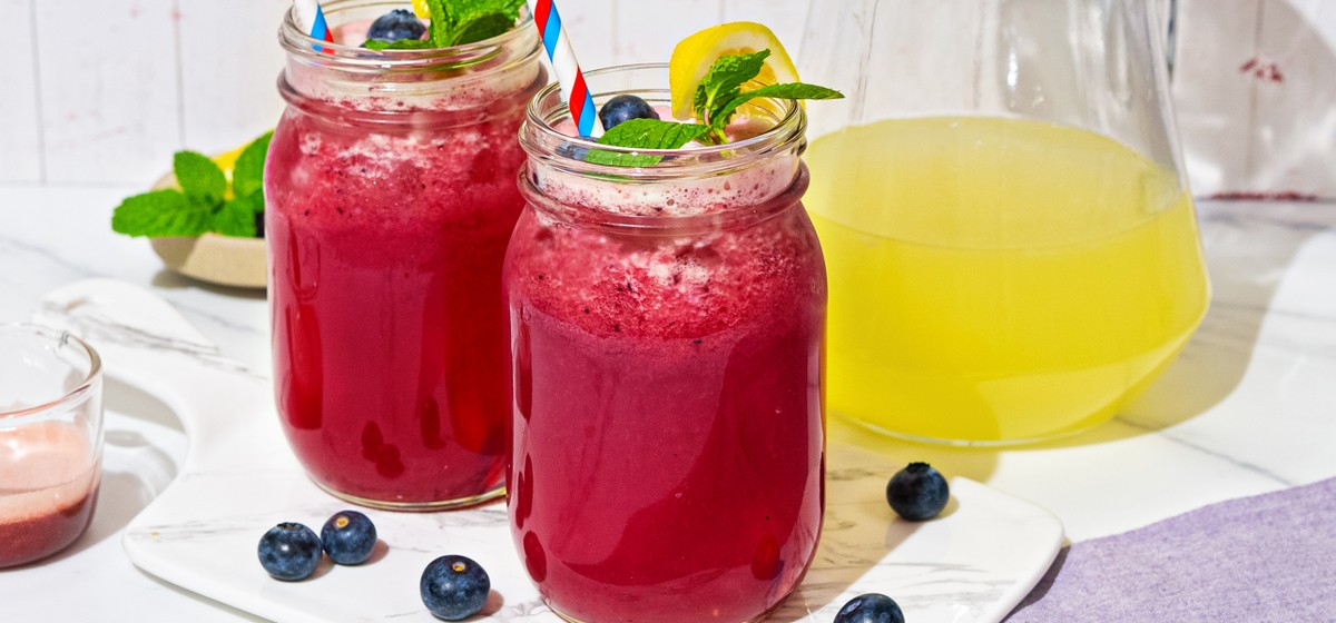 Homemade Blueberry Lemonade Low Calorie Recipe Sidechef