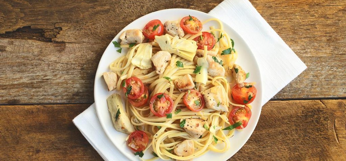 Greek Chicken Pasta Recipe | SideChef