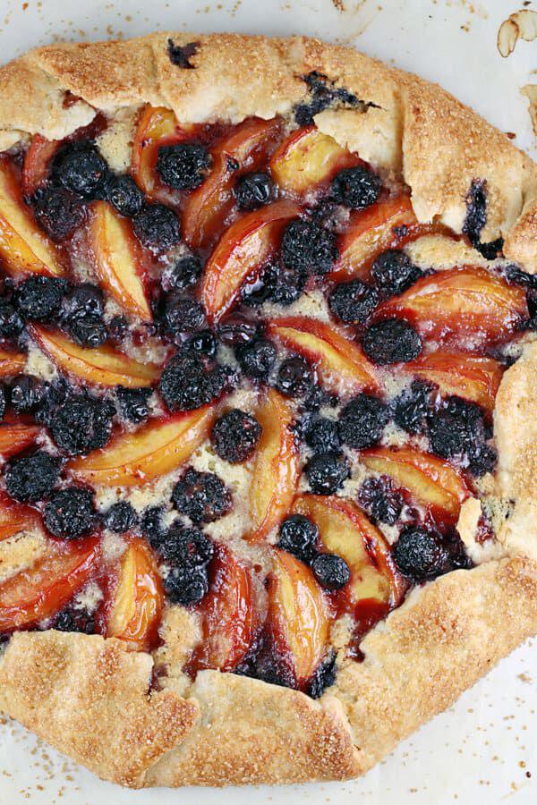 Rustic Peach and Berry Crostata Recipe | SideChef