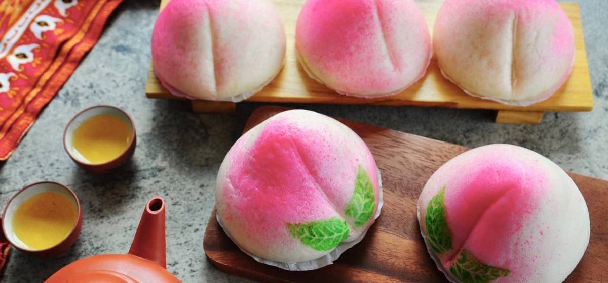 Longevity Peach Buns Recipe | SideChef