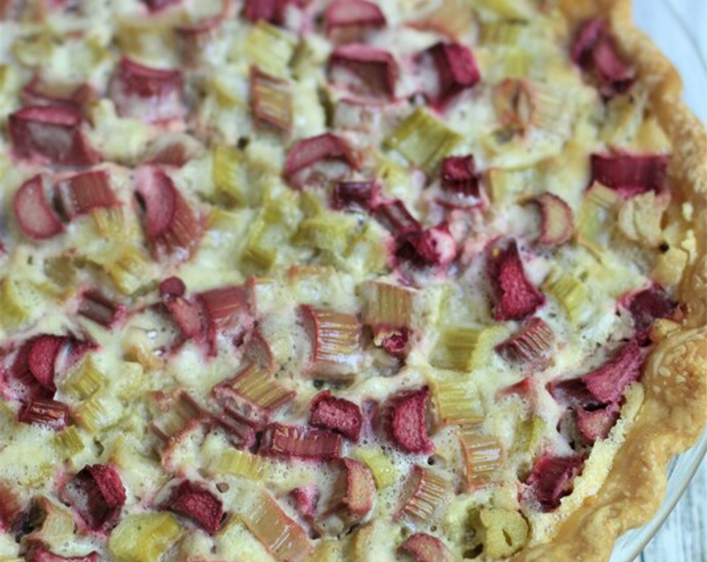 Rhubarb Custard Pie Recipe | SideChef