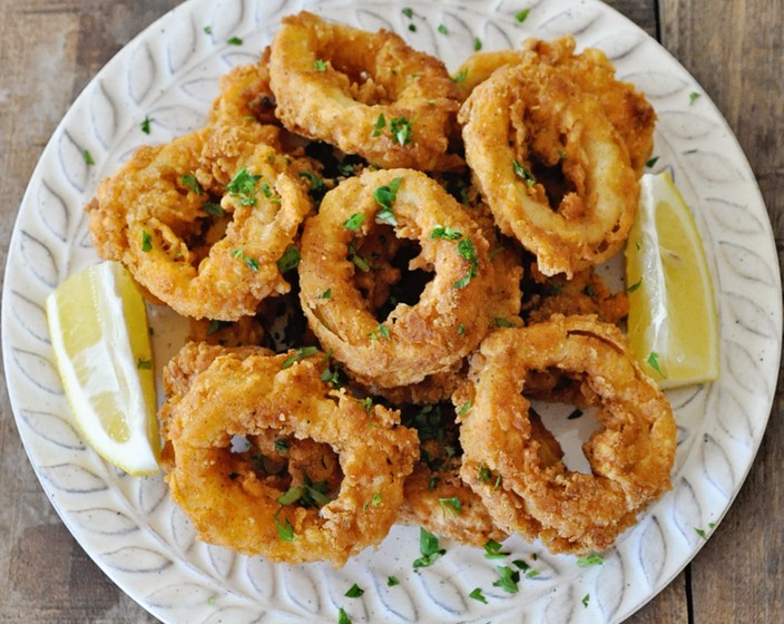 Fried Calamari with Spanish Paprika and Lemon Recipe | SideChef
