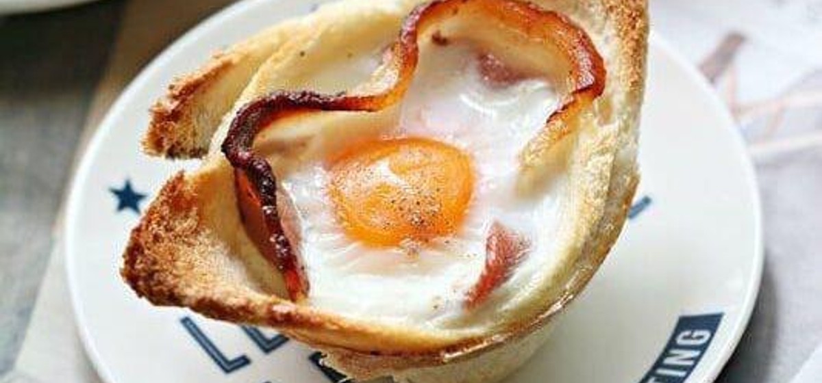 Bacon Egg Toast Cups Recipe | SideChef