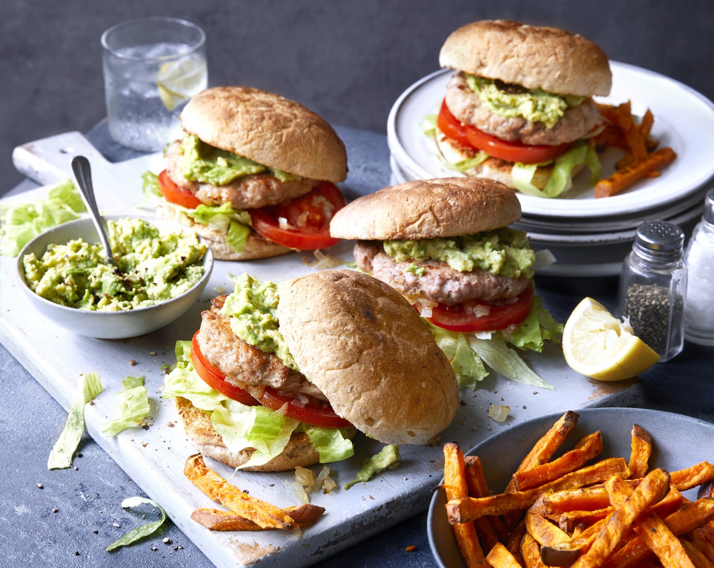 Top-notch turkey burgers with baked sweet potato fries | M&S